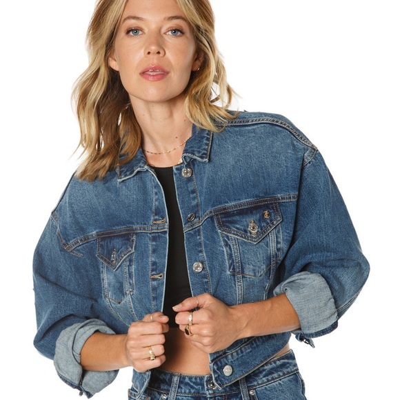 Juicy Couture | Jackets & Coats | Juicy Couture Cropped Denim Jacket ...